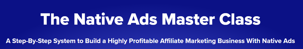 The Native Ads Master Class - Wealth Diagram