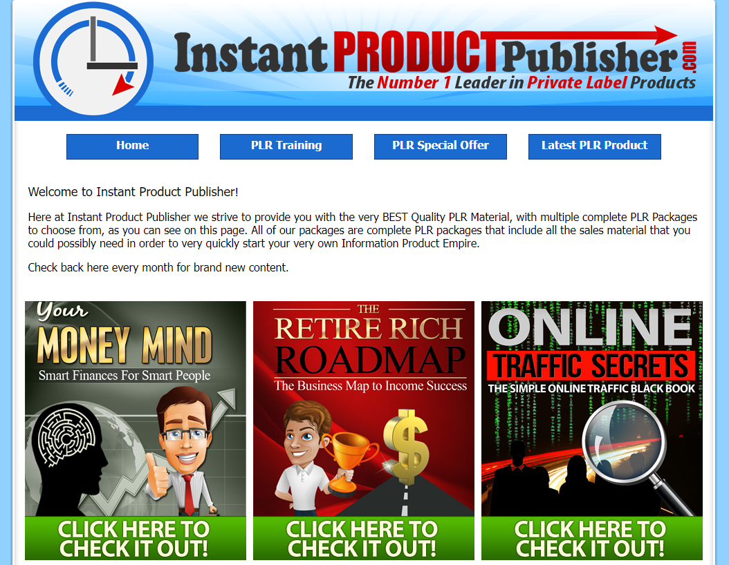 Instant Product Publisher - Wealth Diagram
