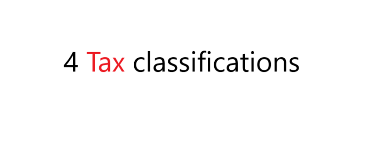 In The US There Are Around 12 Tax Classifications - Wealth Diagram