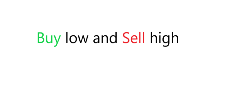 Buy Low And Sell High It's A Simple Strategy - Wealth Diagram